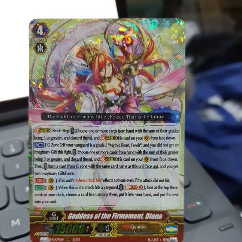 GODDESS OF THE FIRMAMENT, DIONE RRR D-PV01 CARDFIGHT VANGUARD ENGLISH | Shopee Philippines