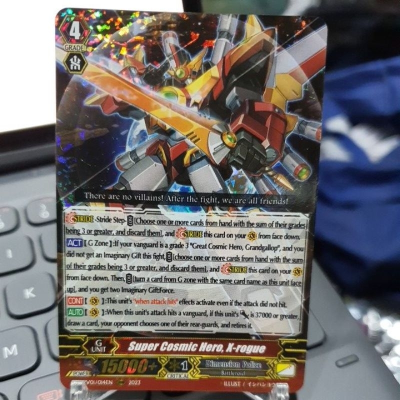 SUPER COSMIC HERO, X-ROGUE RRR D-PV01 CARDFIGHT VANGUARD ENGLISH | Shopee Philippines
