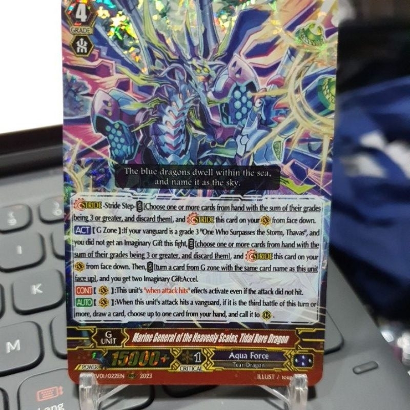 MARINE GENERAL OF THE HEAVENLY SCALES, TIDAL BORE DRAGON RRR D-PV01 CARDFIGHT VANGUARD ENGLISH ...