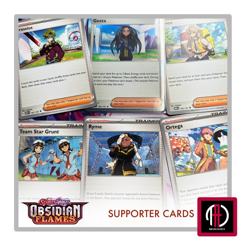 Pokemon TCG Singles - Scarlet Violet Obsidian Flames Supporter Cards ...