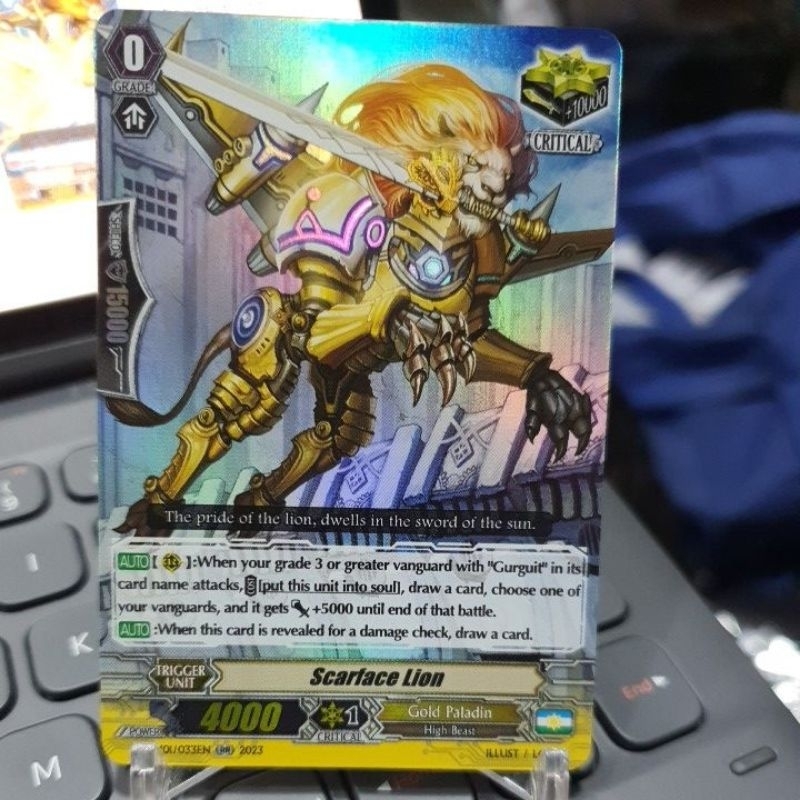 SCARFACE LION RR D-PV01 RR CARDFIGHT VANGUARD ENGLISH | Shopee Philippines