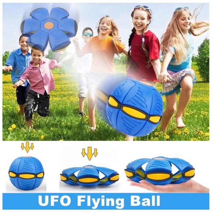 Magic Flying Saucer Ball UFO Flat Throw Disc Ball with LED Light Toy ...
