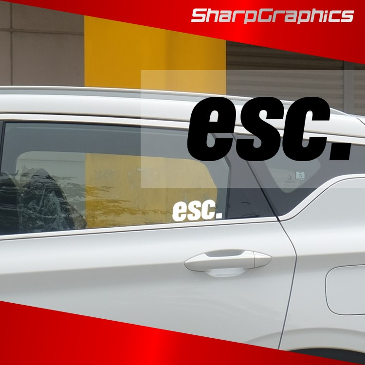 ESC Sticker JDM Logo decal | Shopee Philippines