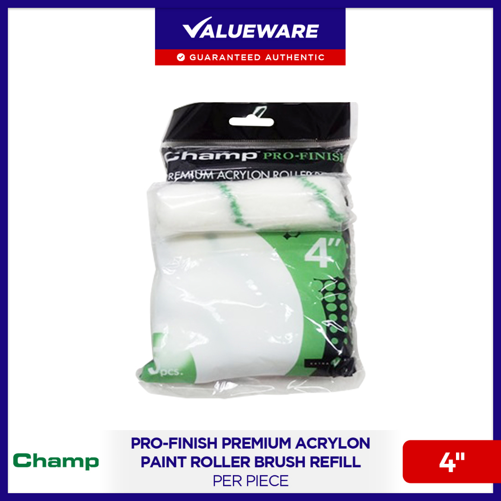 Champ 4" Paint Baby Roller Brush Refill (Per Piece) Pro-finish Premium ...