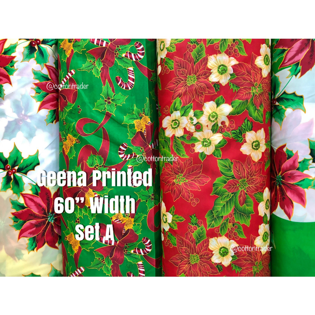 Geena Printed 60" Width (SET A) TELA/FABRIC ONLY (YARD) | Shopee ...
