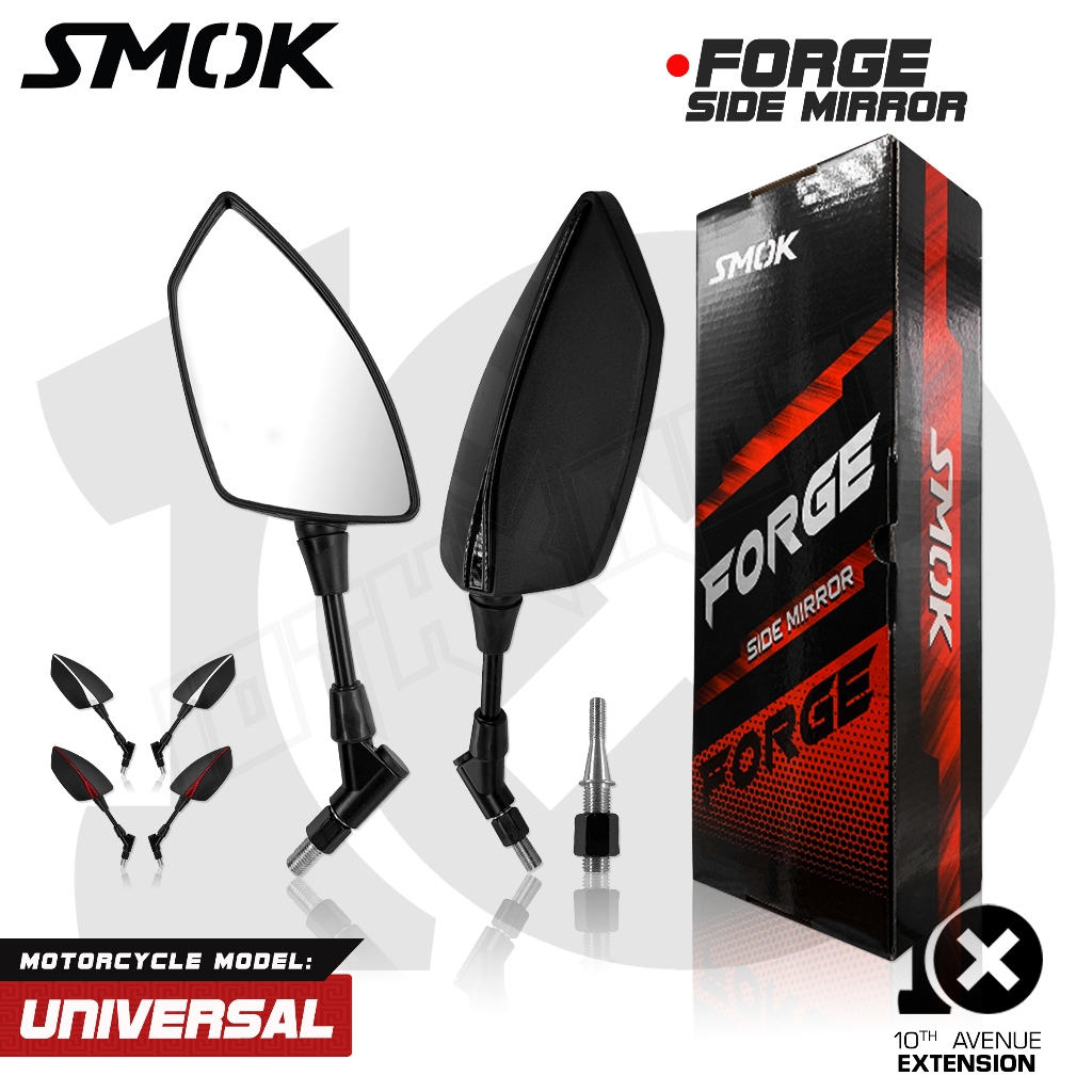 10THX SMOK Forge Side Mirror for Universal Motorcycle Accessories ...