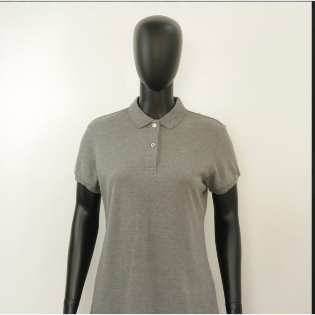 COLLEZIONE C2 23PCWT1K002 H.GRAY PLAIN PIQUE Women Polo Shirt Regular ...