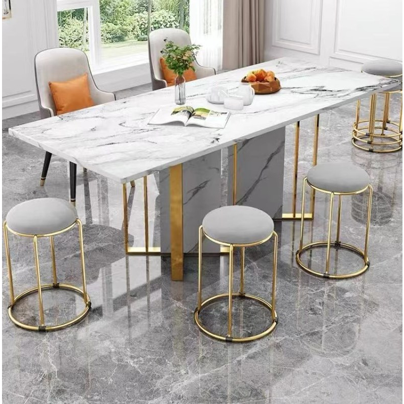 Light Luxury Steel Stool Stackable Low Stool Household Round Stool ...
