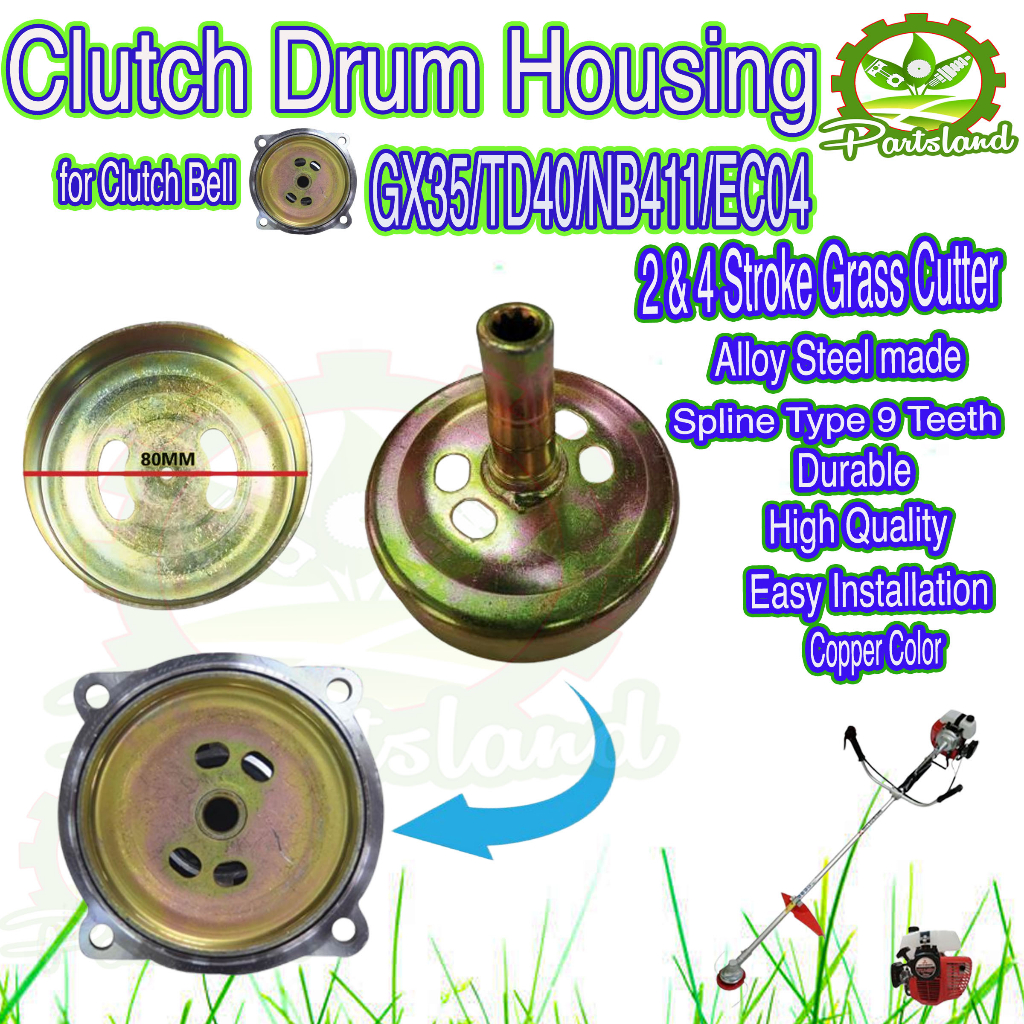 Clutch Drum Housing Spline Type 9Teeth for 2 Stroke and 4 Stroke GX35 ...