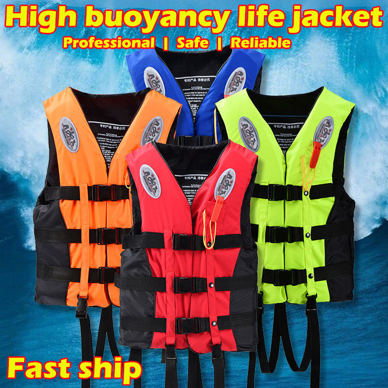 【Local ship】Life Jacket Adult Kids Safety Professional Life vest ...