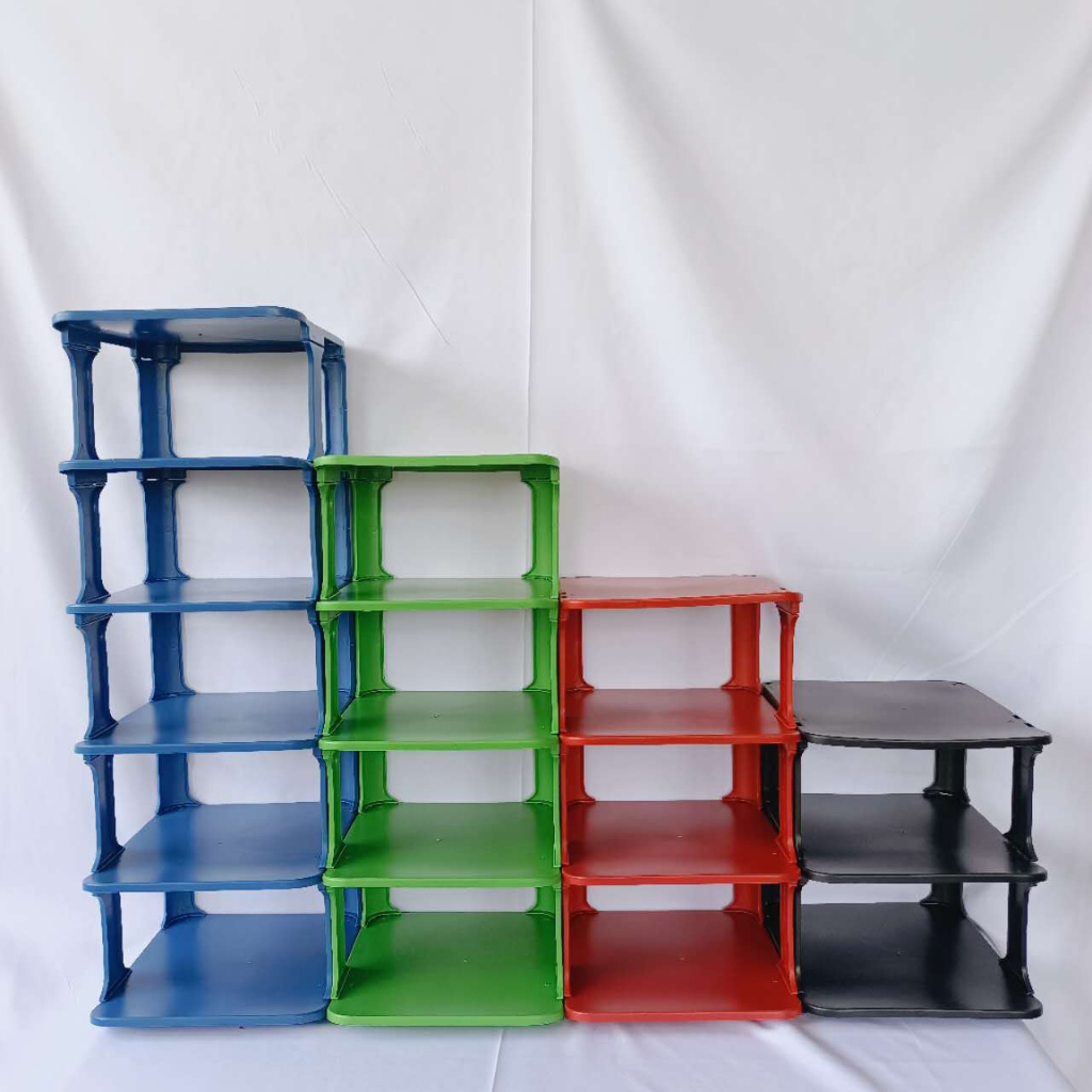 Multi Layer Corner Square Rack Shelf Free Standing Shelving Vertical ...