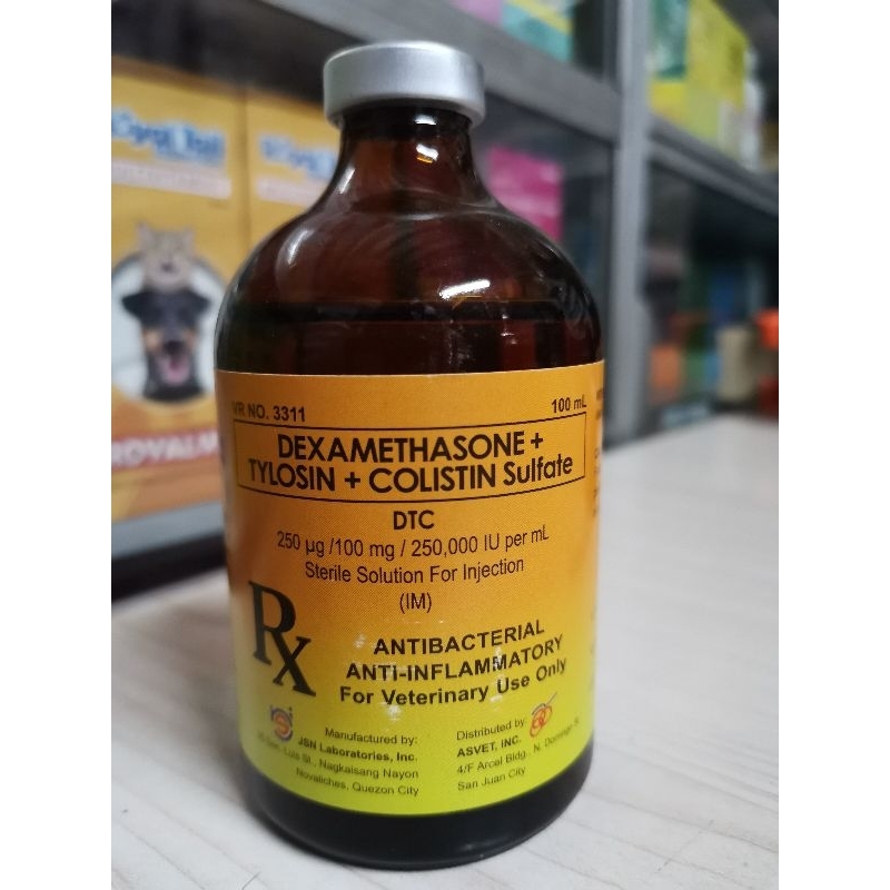 DTC 100ML (DEXAMETHASONE+TYLOSIN+COLISTIN) | Shopee Philippines