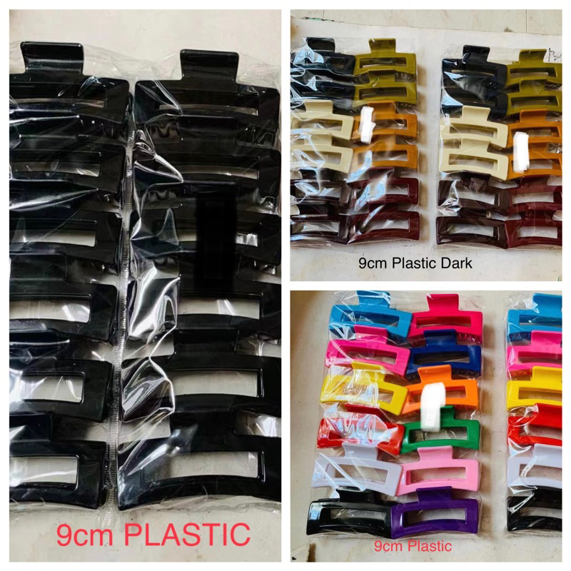 12pcs/pack Matte Frosted Square Clamp 7cm 9cm 11cm 13cm Gamosa Hair ...