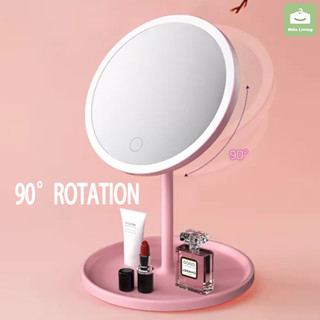 [Rechargable]LED MAKEUP MIRROR Pink and White Vanity Mirror USB Charge ...