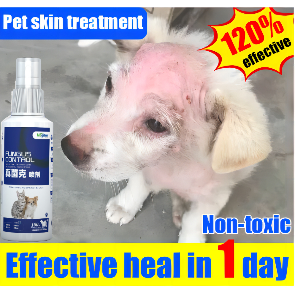 100ml Pet Skin Treatment Spray for dog skin disease dog rashes spray ...