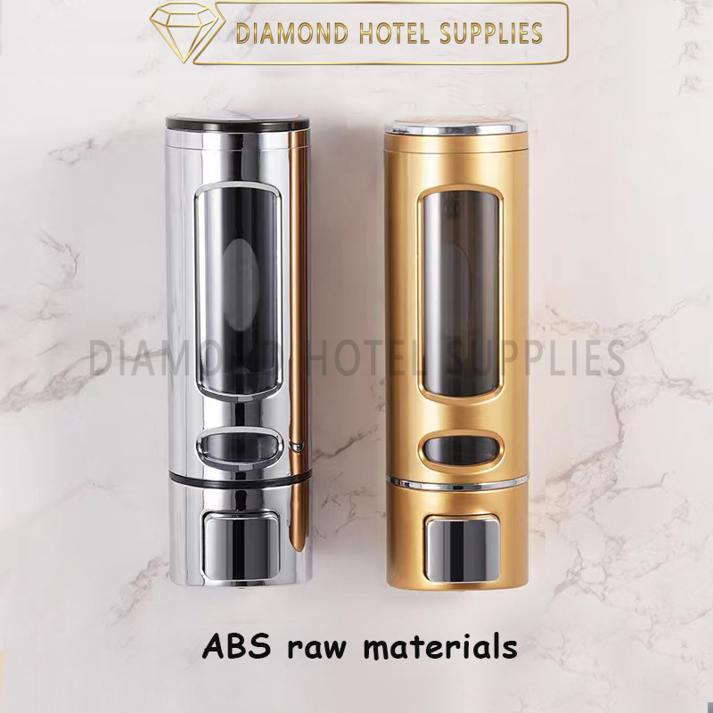 DIAMOND Manual Hand Soap Dispenser Wall Mount Liquid Shampoo Shower Gel ...