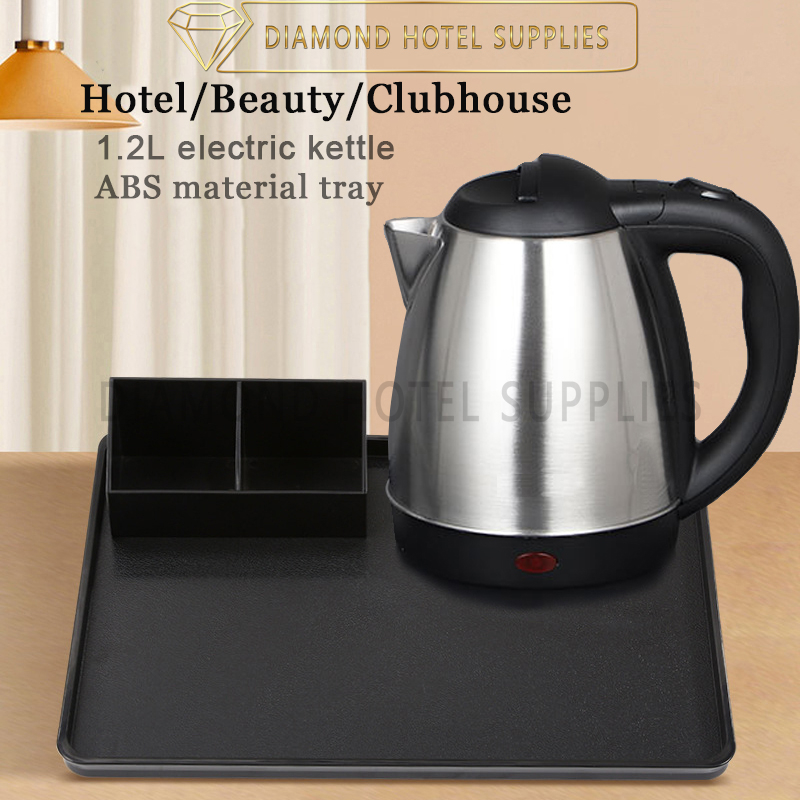 DIAMODN Hotel Supplies Standard Electric Kettle Tray Set Hotel Guest ...