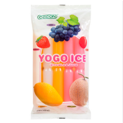 Cocon Yogo Ice with Milk & Juice Ice Pop 20pcs. (900ml) Made in ...