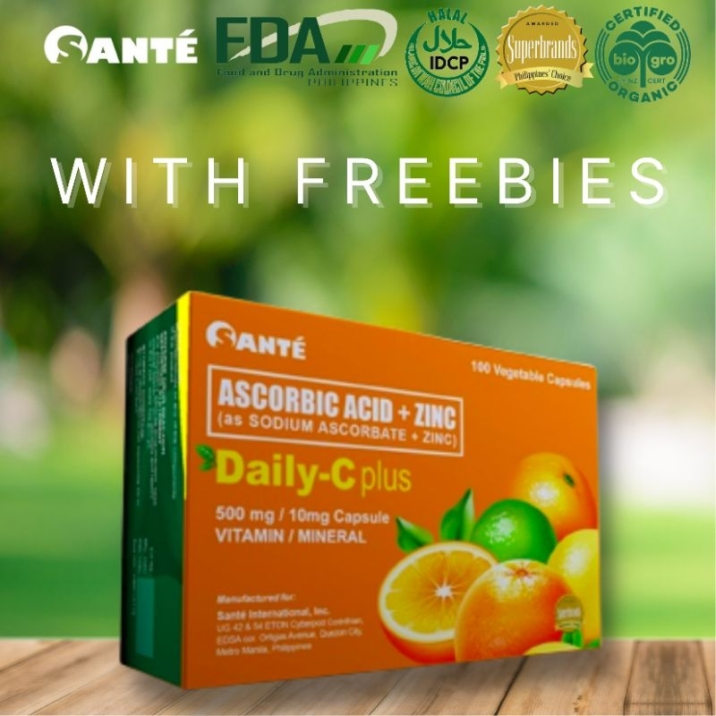 Daily C Plus Ascorbic Acid Plus Zinc 500mg 10mg X 100 Capsules