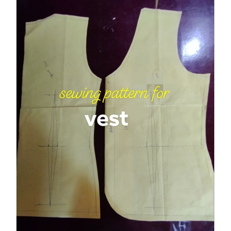 VEST for Senior Hs & College ( sewing pattern only) | Shopee Philippines