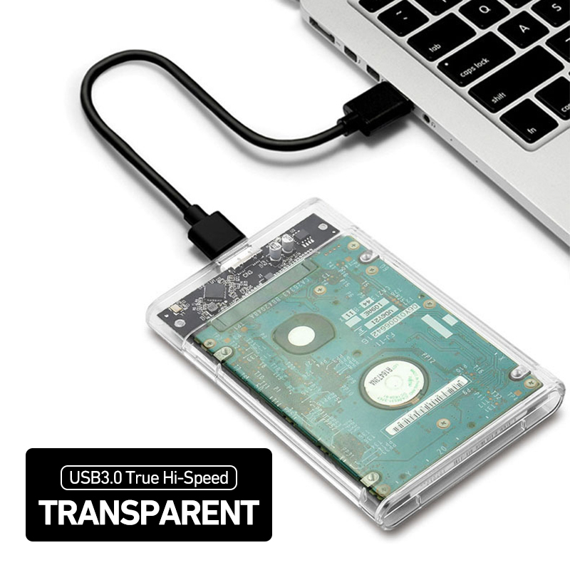 USB3.0 SATA HDD SSD Enclosure Mobile Hard Disk Case Box External ...