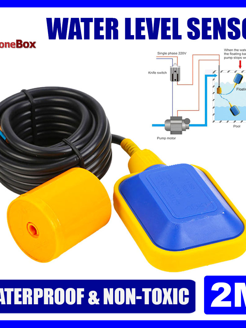 0.6M Cable Type Float Switch Liquid Fluid Water Level Controller Sensor ...