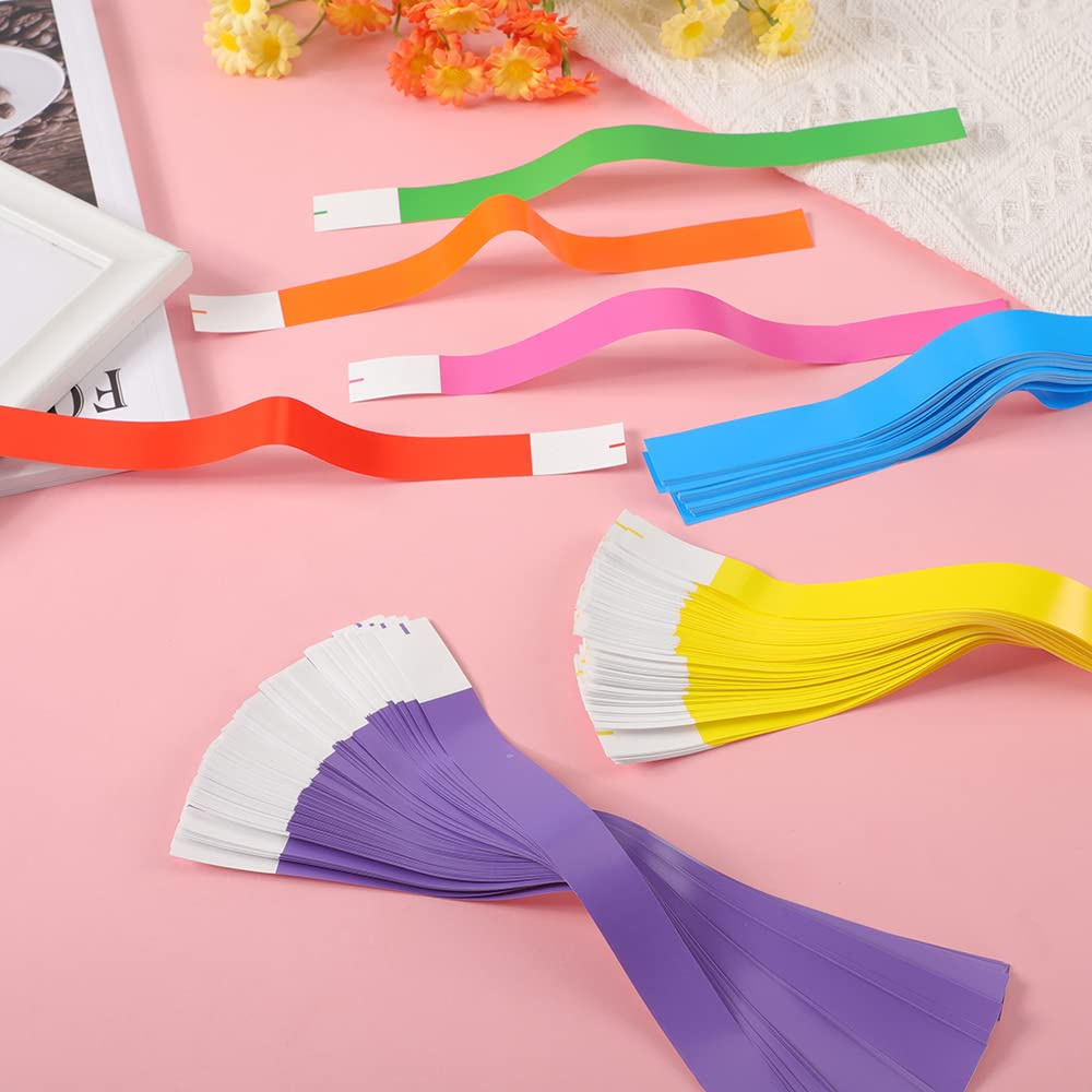 100Pcs Disposable Paper Wristbands Waterproof Events Wrist Bands for ...