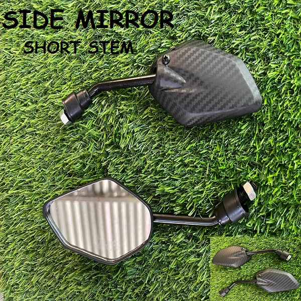 rusi rapid MOTORCYCLE Side Mirror CARBON SHORT STEM DAHON TYPE ...