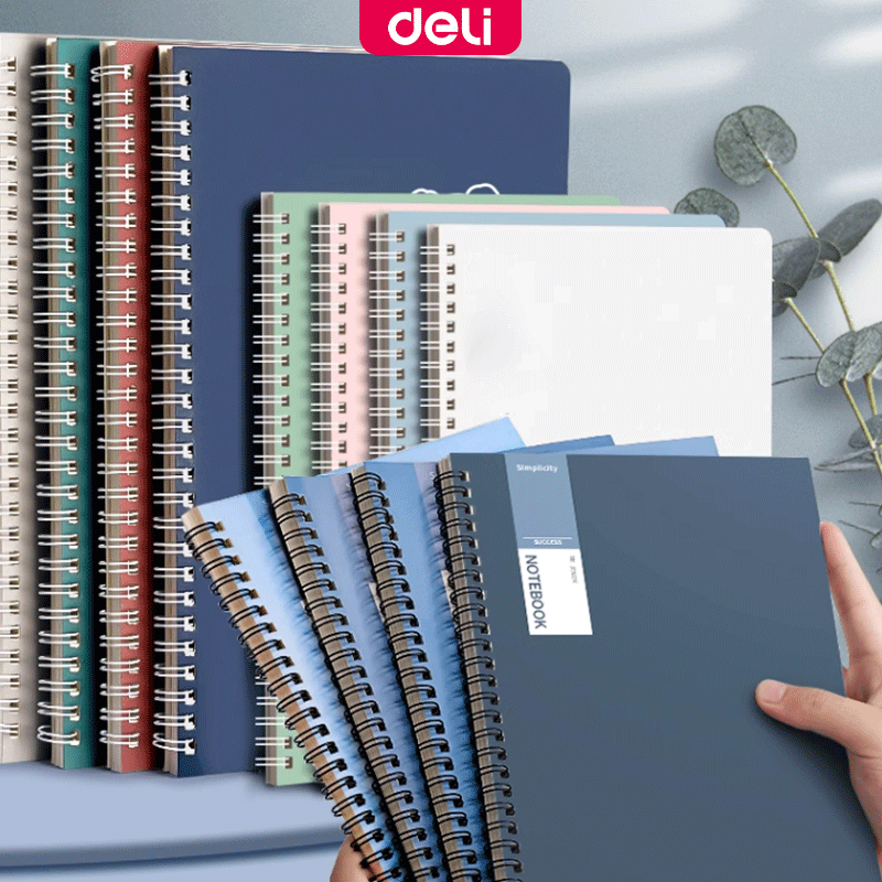 Deli Classic Style A5 Spiral Notebook 60 sheets Student Line Notebook ... Deli Classic Style A5 Spiral Notebook 60 sheets Student Line Notebook ...