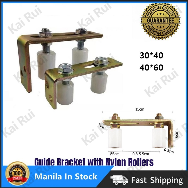 Sliding gate top guide nylon rollers with L bracket set upper nylon ...