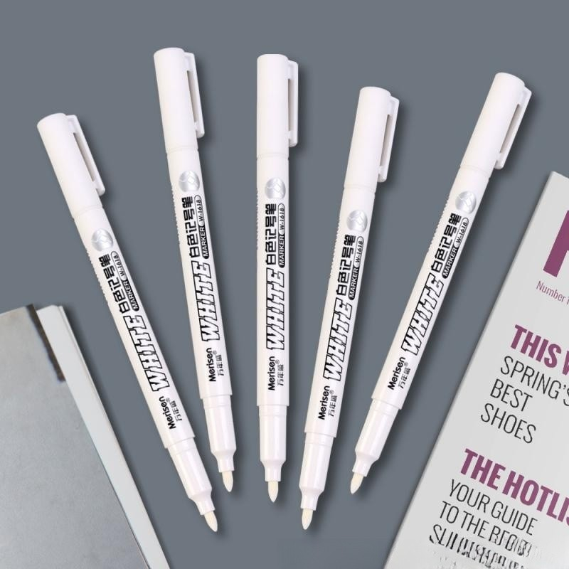 1 PC White Marker Pen Permanent Paint Quick-Drying Oil Waterproof ...
