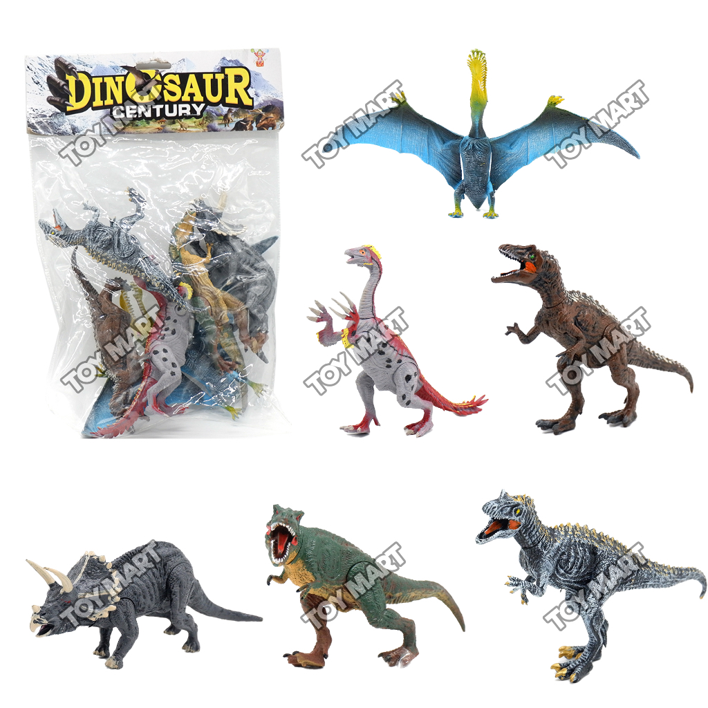 Dinosaur Century 6in1 Joint Moveable Emulated Dinosaur Action Figure ...