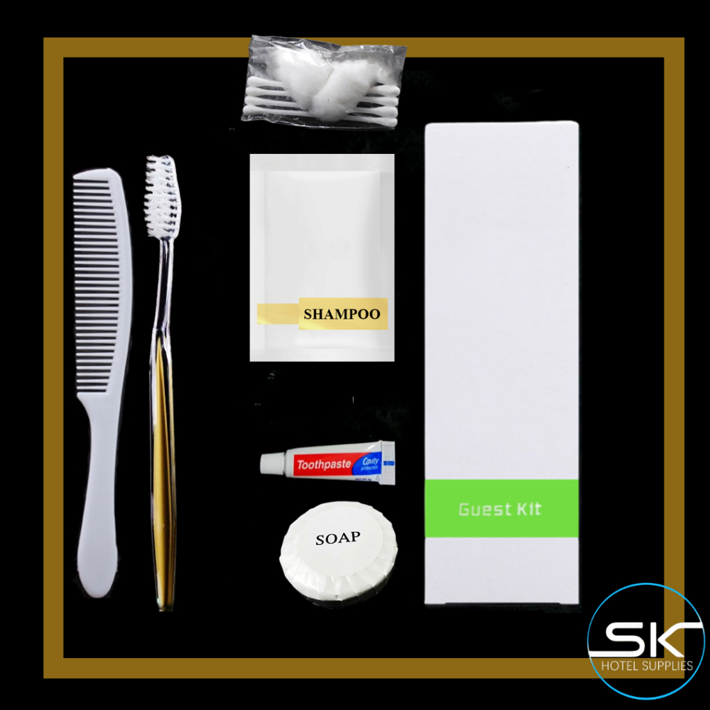 HOTEL AMENITIES MORNING KIT TRAVEL GUEST KIT gold toothbrush【SK hotel ...