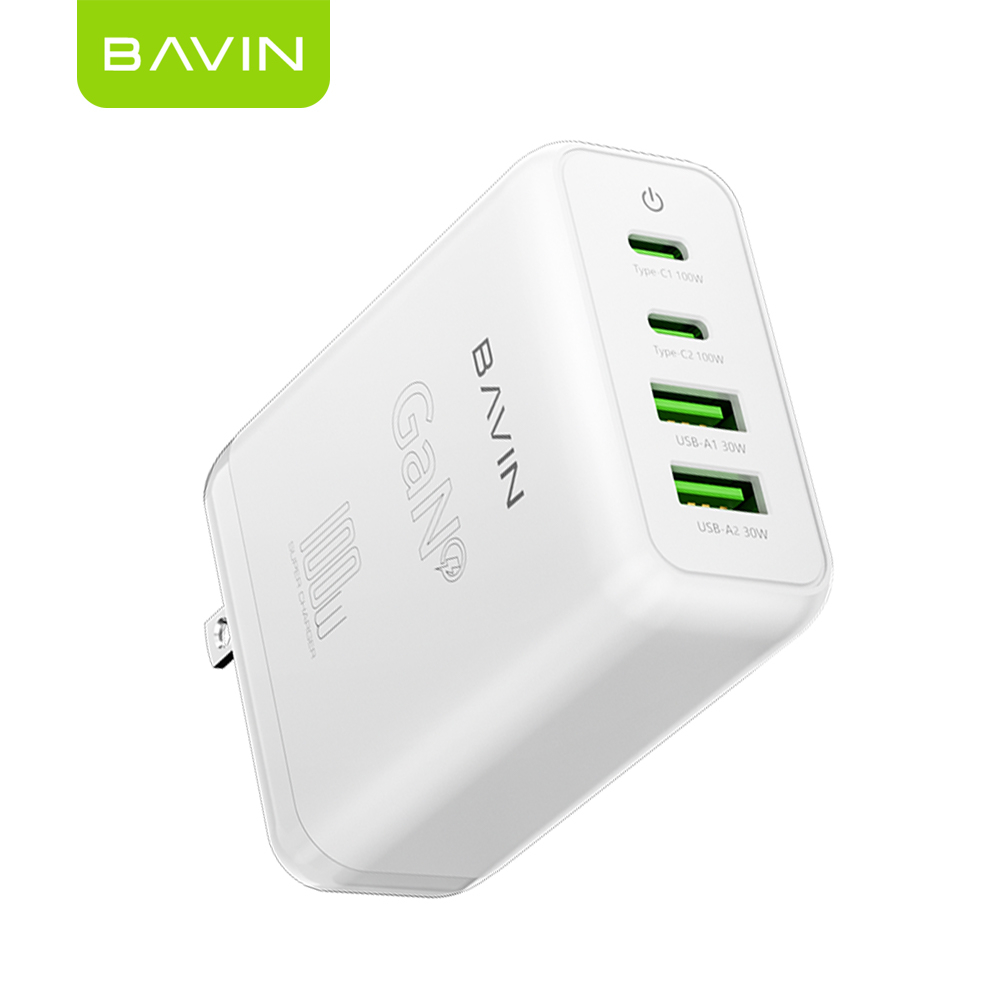 BAVIN PC927 Gan 100W Super Fast Charging Charger Multi-Port for Phone ...