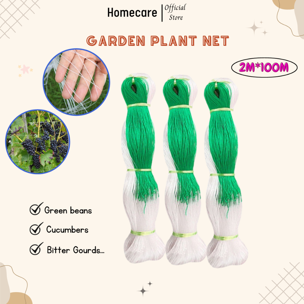 2M x 100M Planting nets, Garden Net, Net for planting climbing ...