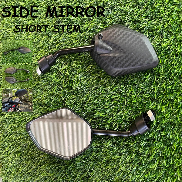 yamaha mio i 125 MOTORCYCLE Side Mirror CARBON SHORT STEM DAHON TYPE ...