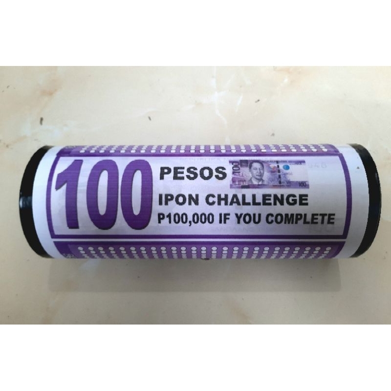 Ipon Challenge PAPER & COIN BILLS ALKANSYA Coin Bank ( 1, 5, 10, 20, 50 ...