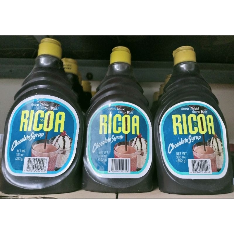NEW RICOA CHOCOLATE SYRUP 300ML | Shopee Philippines