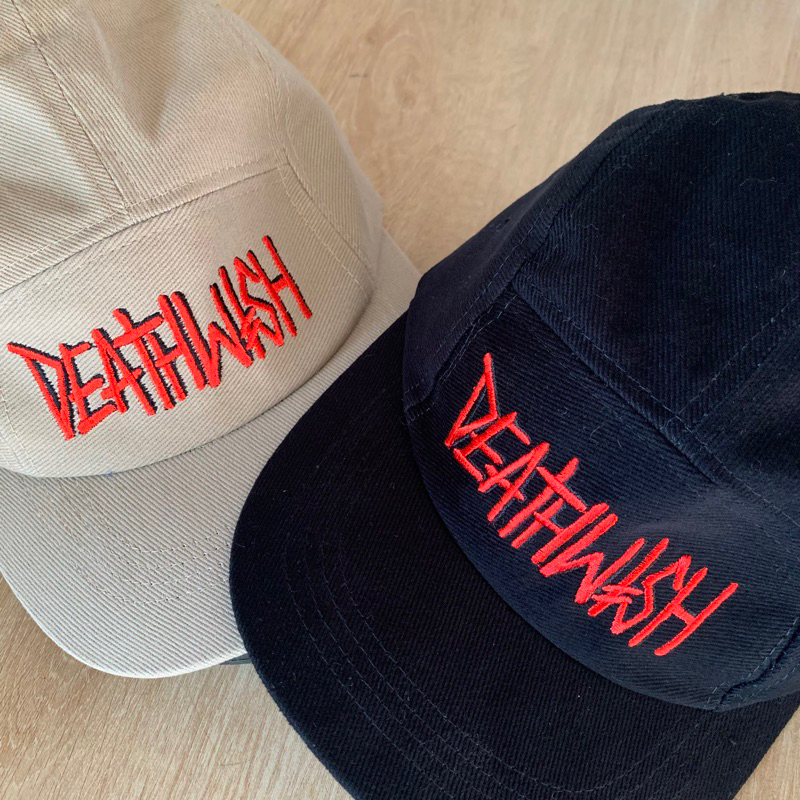 Deathwish Five Panel Cap embroidered | Shopee Philippines