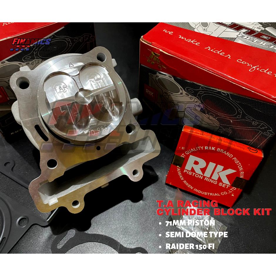 71MM CYLINDER BLOCK KIT TA RACING FOR RAIDER 150 FI | Shopee Philippines
