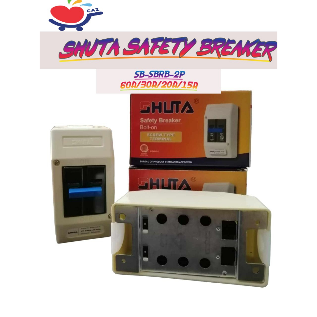 SHUTA 2 Pole Bolt-on Safety Breaker ST-SBRB-2P ( SHOPZ123 ) | Shopee ...