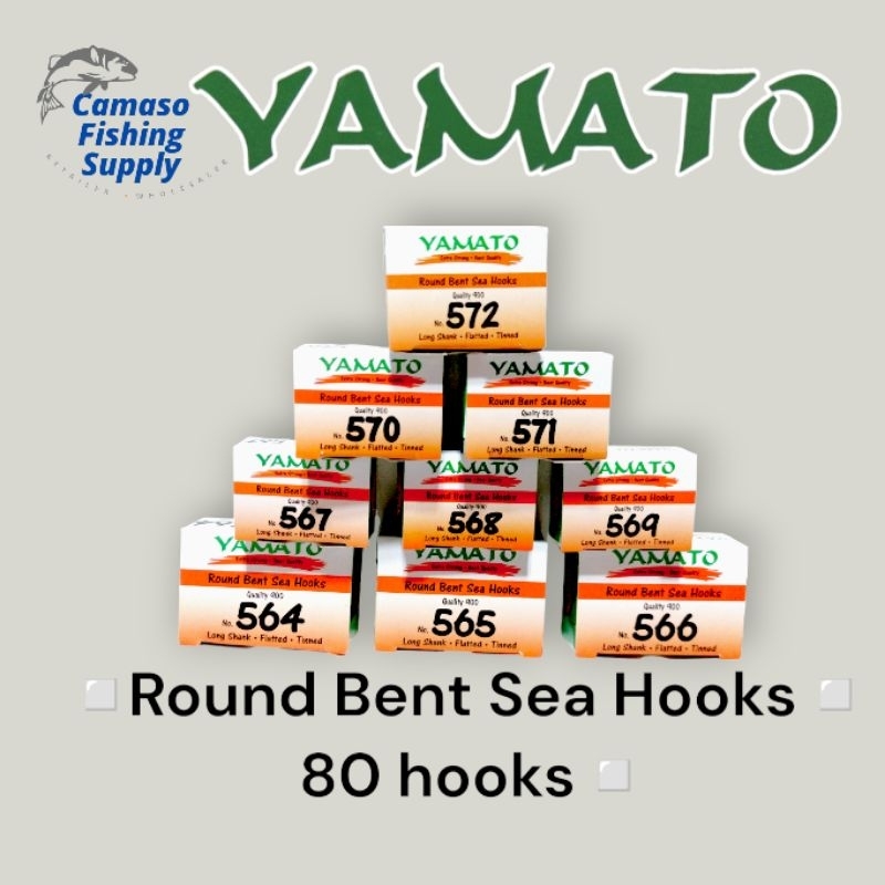 1REAM / YAMATO Round Bent Sea Hooks 558-572 Sold Per Ream | Shopee ...