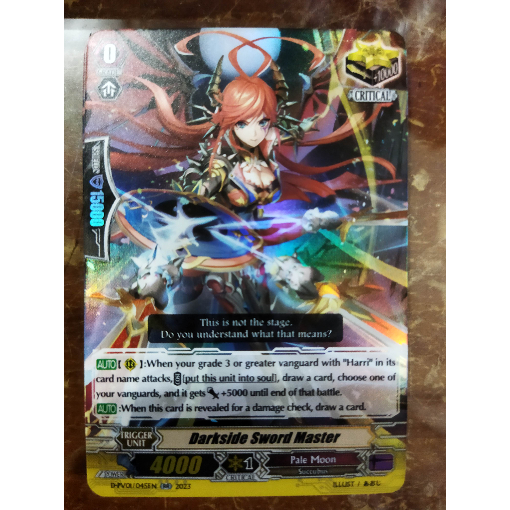 Darkside Sword Master D-PV01/045EN Cardfight Vanguard History Collection P&V RR Pale Moon ...