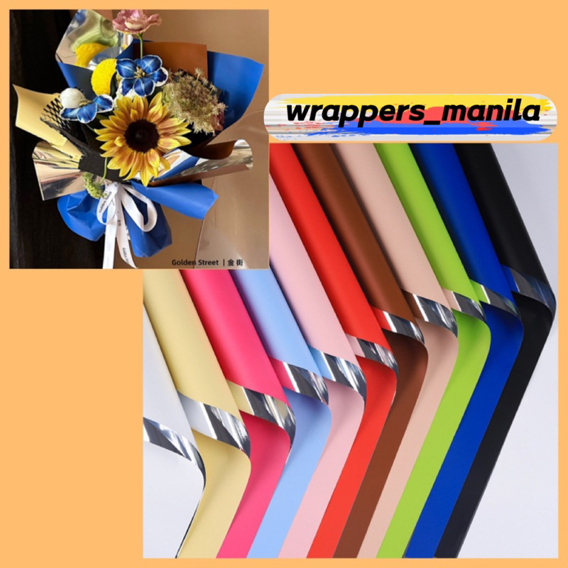 15pcs Holograpic/Mirror Two-Sided Wrapping Paper | Shopee Philippines