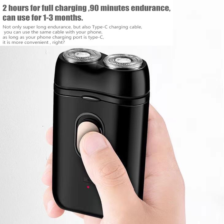 Double head Electric Shaver Charger Portable Shaving Rechargeable Beard ...