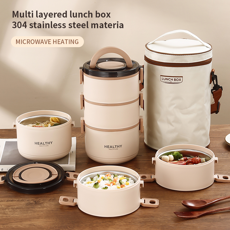 304 Stainless Steel Multi-Layer Insulation And Leak-Proof Lunch Box ...