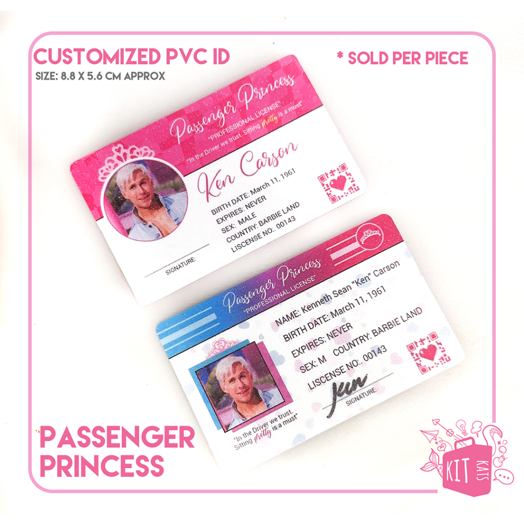 Passenger Prinecss Custom Personalized PVC ID Card | Shopee Philippines