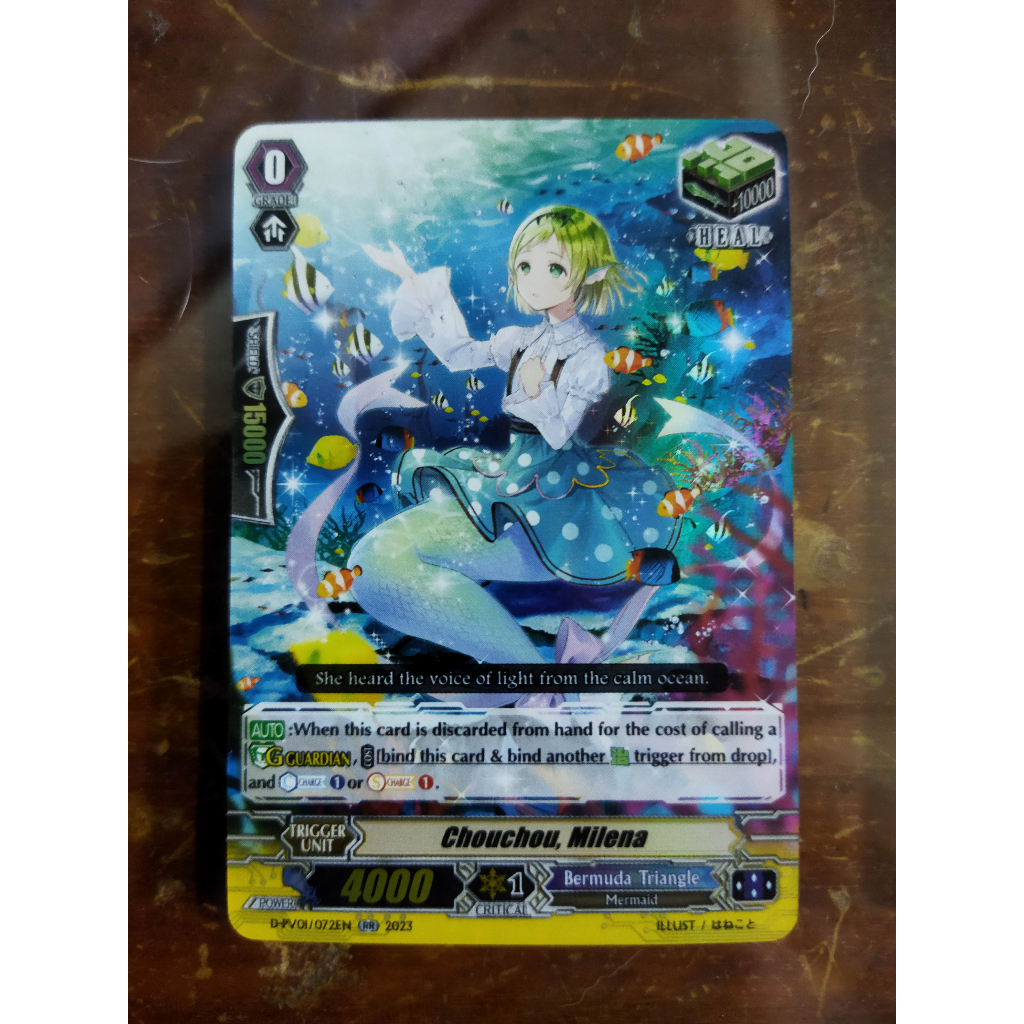 CFV Chouchou, Milena D-PV01/072EN Cardfight Vanguard History Collection RR Bermuda Triangle Heal ...