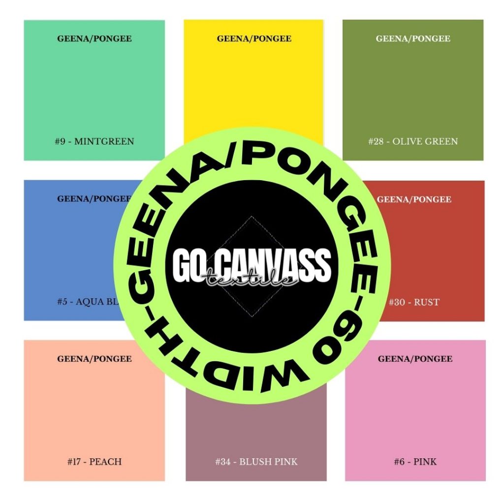 36 Colors GINA GEENA PONGEE FABRIC 60 Width_TELA PER YARD ONLY l Go ...