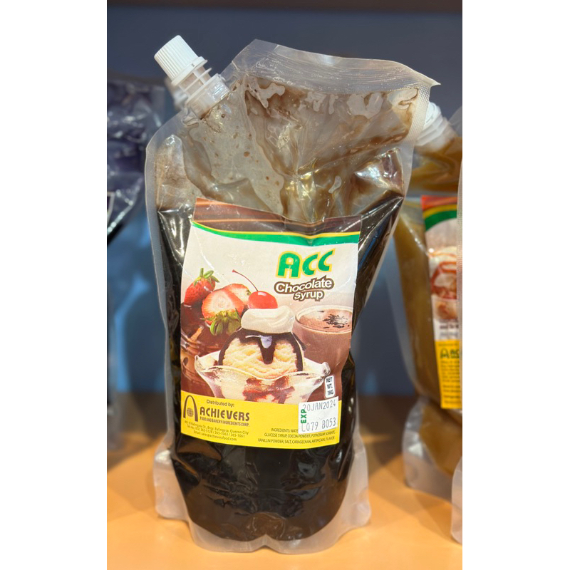 ACC Syrup |Chocolate|Strawberry|Ube|Caramel 1kg | Shopee Philippines